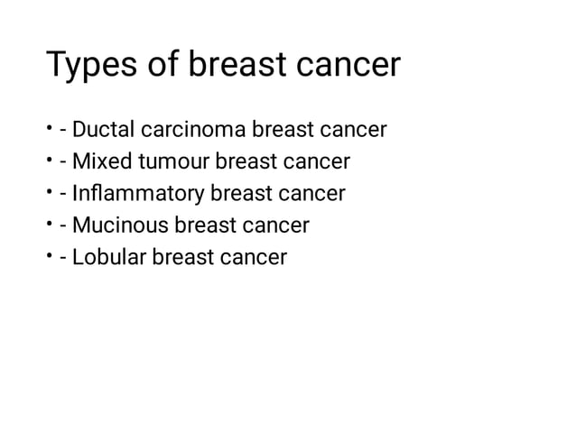Breast Cancer by D. Isaac | PPT