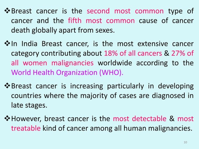 Breast Cancer Causes & Dagnosis | PPT