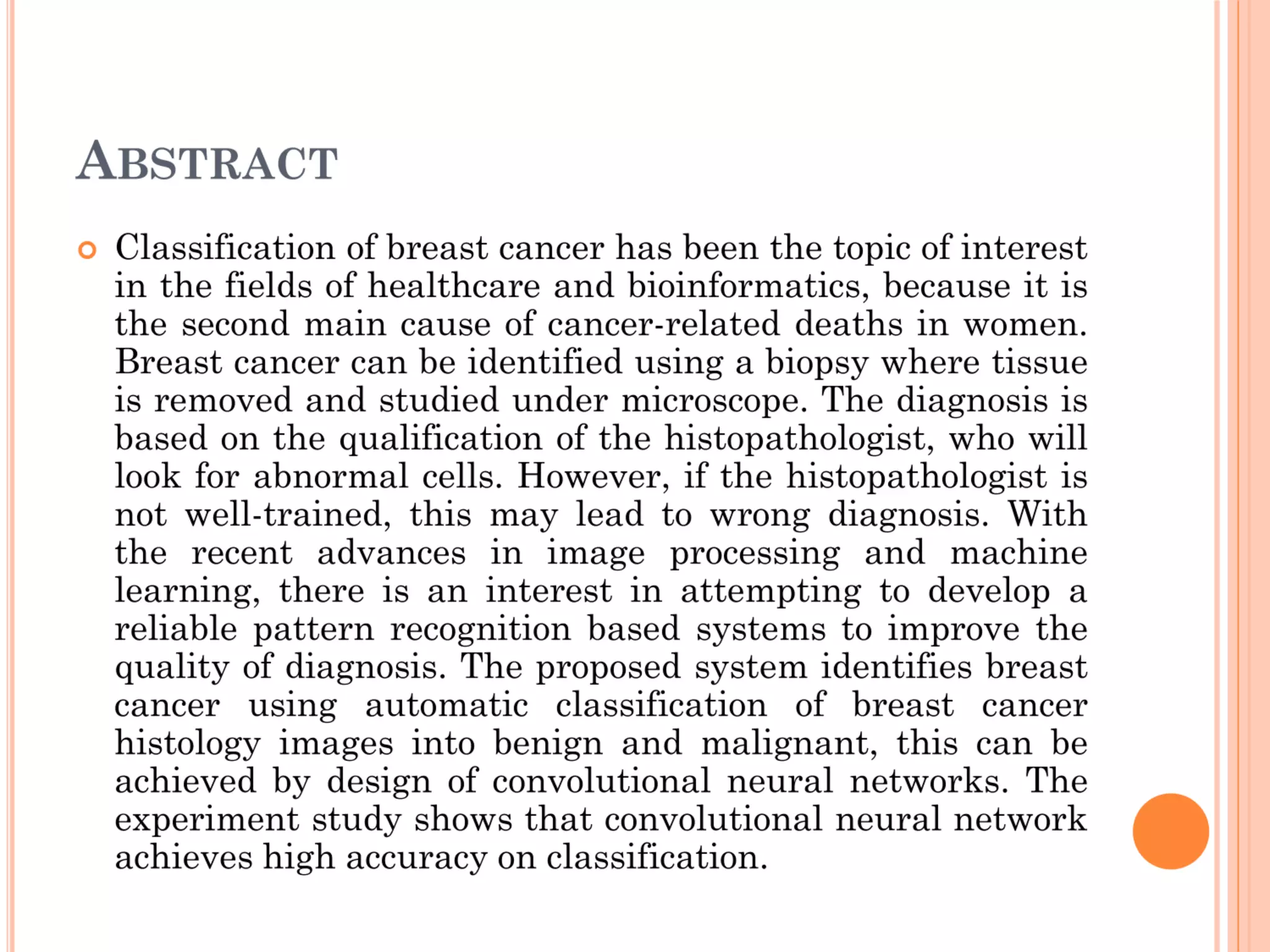 Breast cancer detection through histopathology image classification | PDF