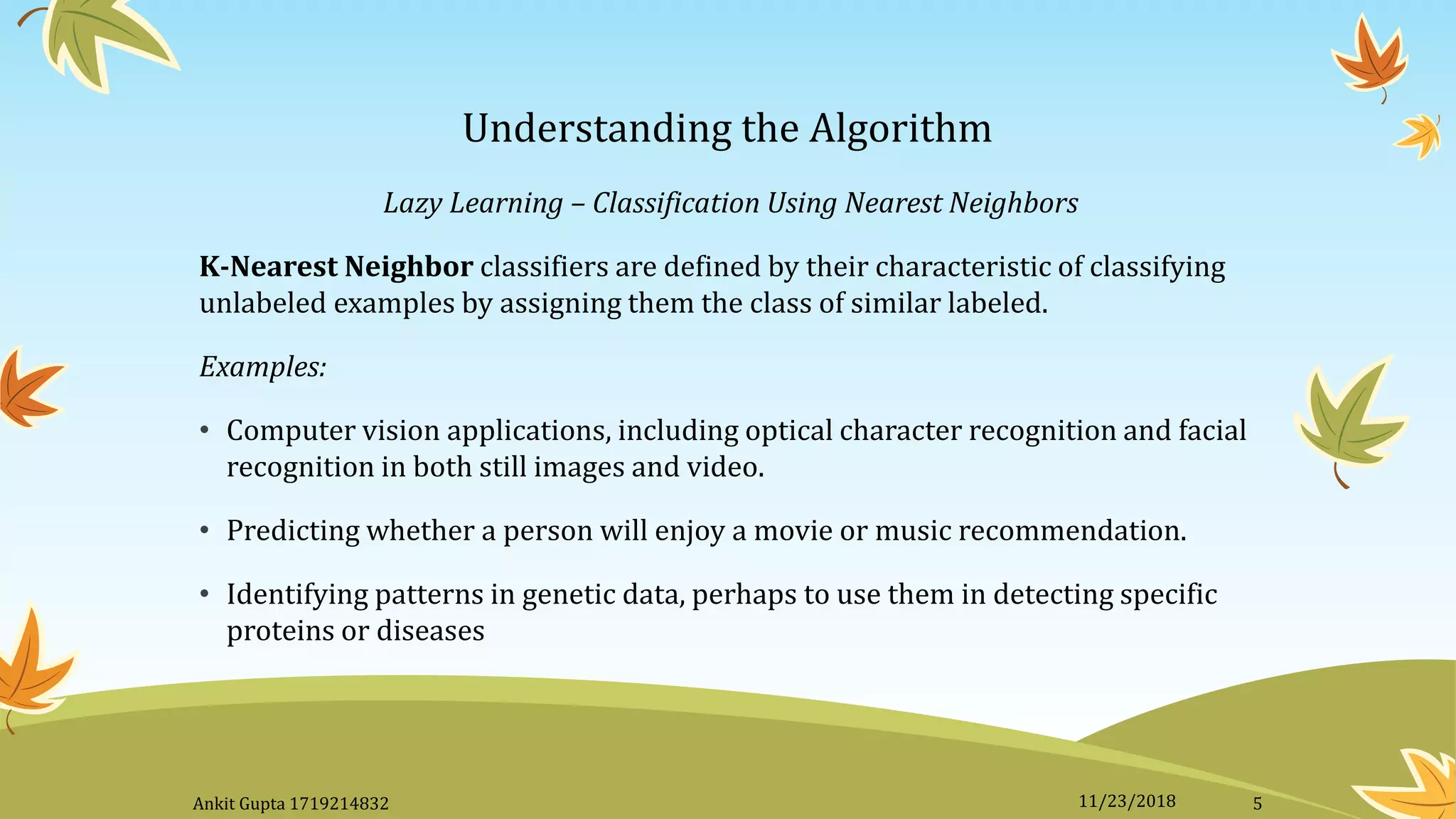 Breast cancer diagnosis machine learning ppt | PPTX