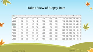 Breast cancer diagnosis machine learning ppt | PPTX