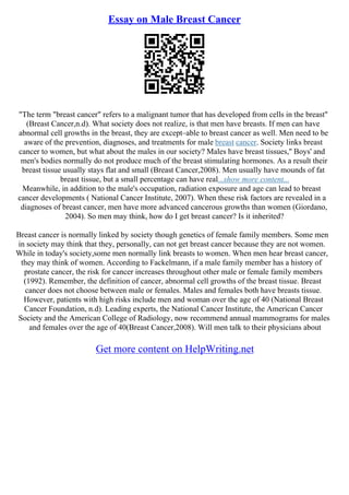Breast Cancer Essay | PDF
