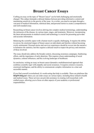 Breast Cancer Essays.pdf