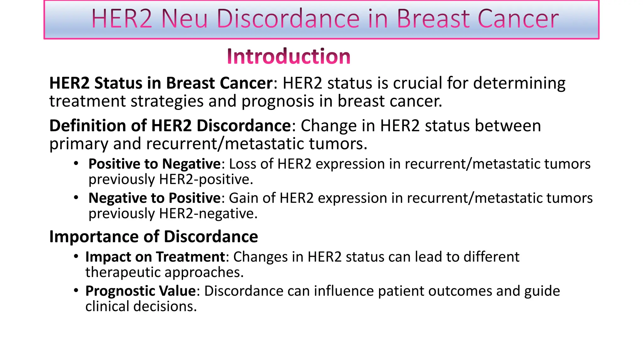 Breast cancer :Receptor (ER/PR/HER2 NEU) Discordance.pptx