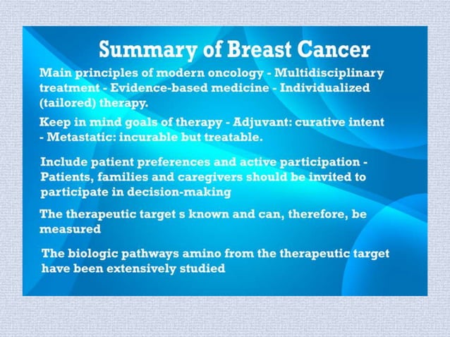 Breast Cancer Treatment in Germany | PPTX
