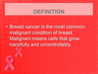 Breast cancer ppt | PPTX