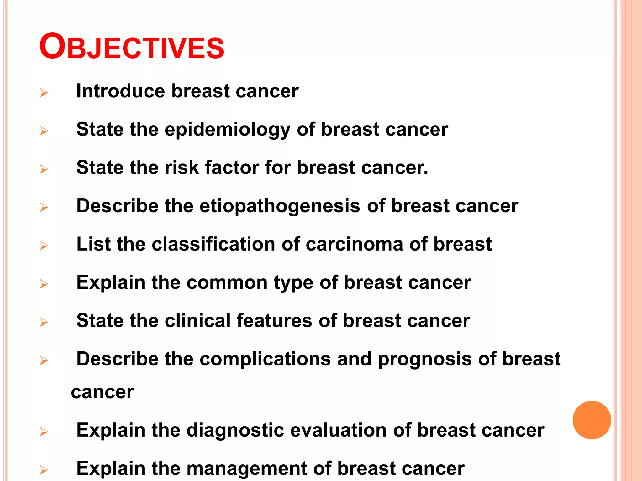 Breast cancer ppt | PPTX