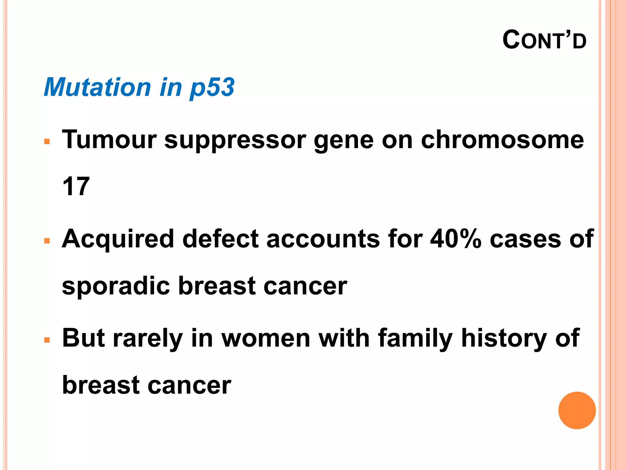 Breast cancer ppt | PPTX