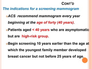 Breast cancer ppt | PPTX