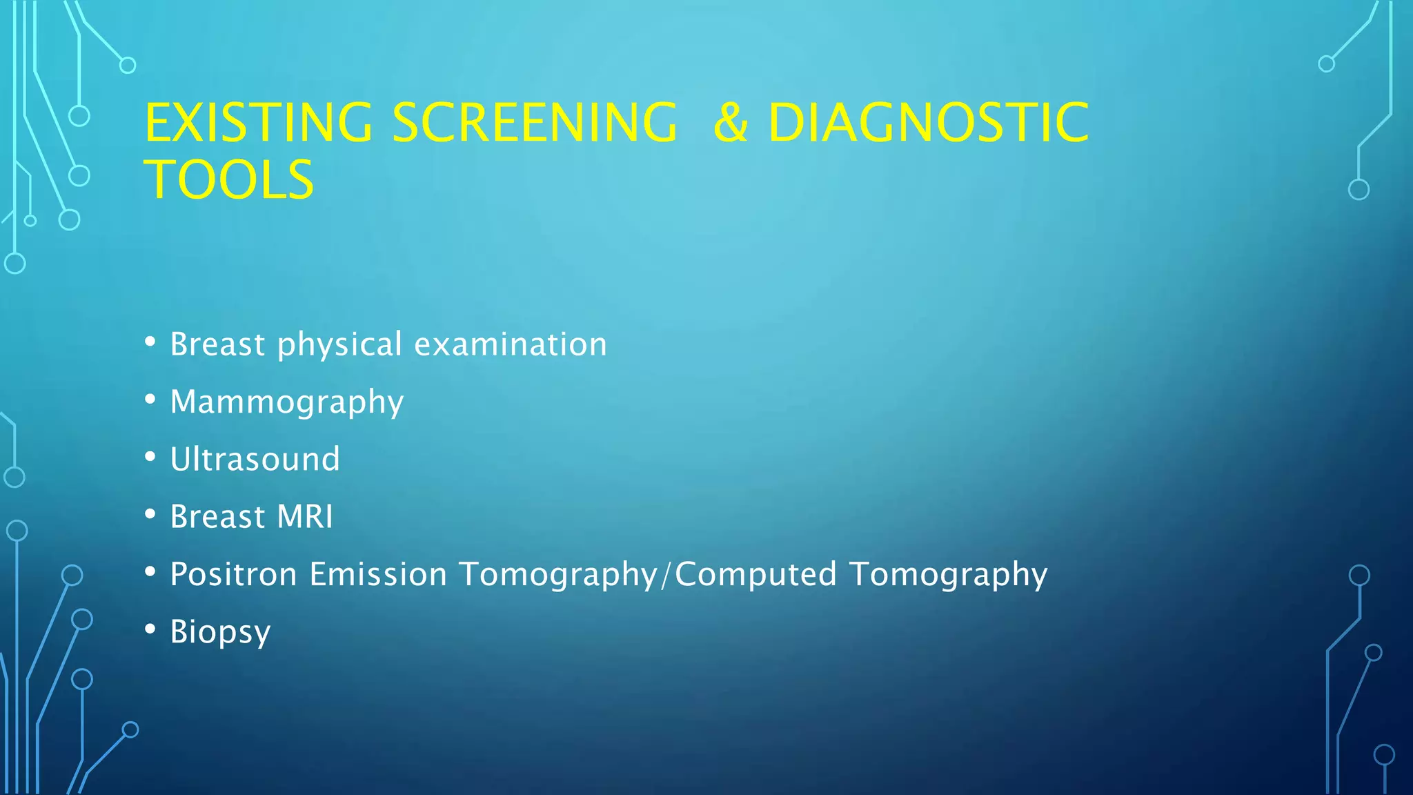Overview of breast cancer screening and diagnosis | PPTX