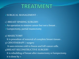 breast cancer ppt (1).pptx | Cancer | Diseases and Conditions