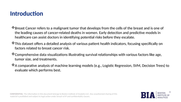 Breast Cancer Risk Prediction: Harnessing Machine Learning for Early ...