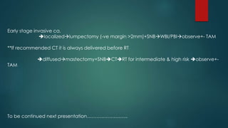Breast cancer presentation1 | PPT