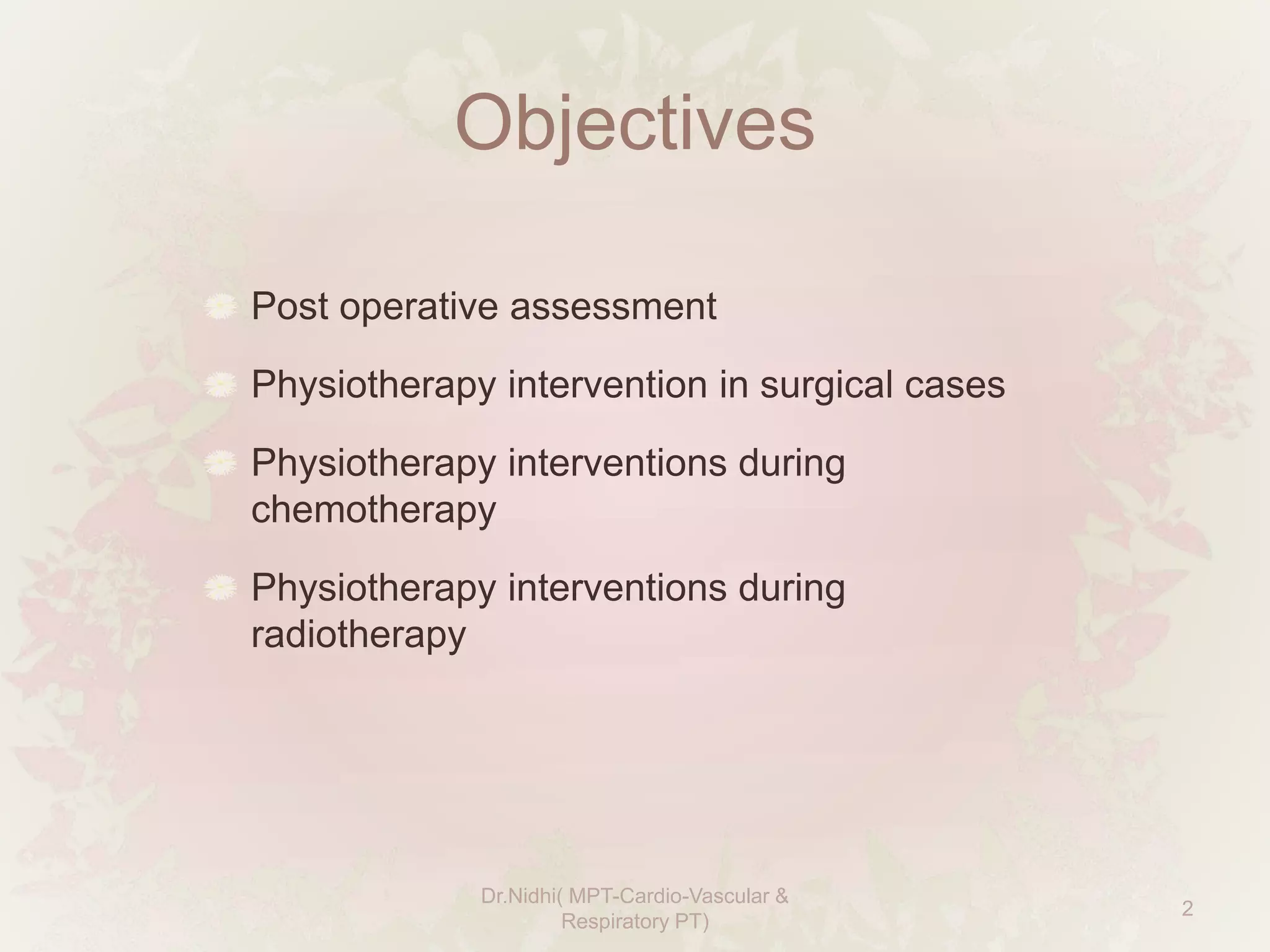 Breast cancer rehabilitation | PPTX