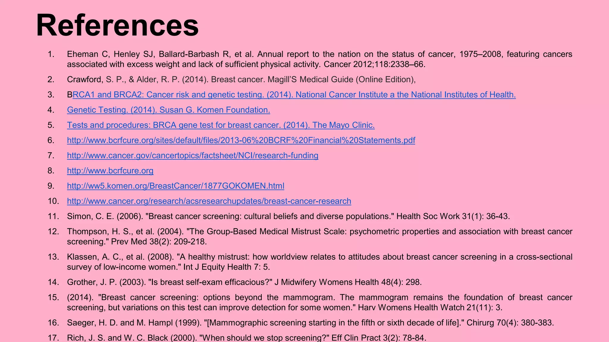 Breast cancer research | PPTX