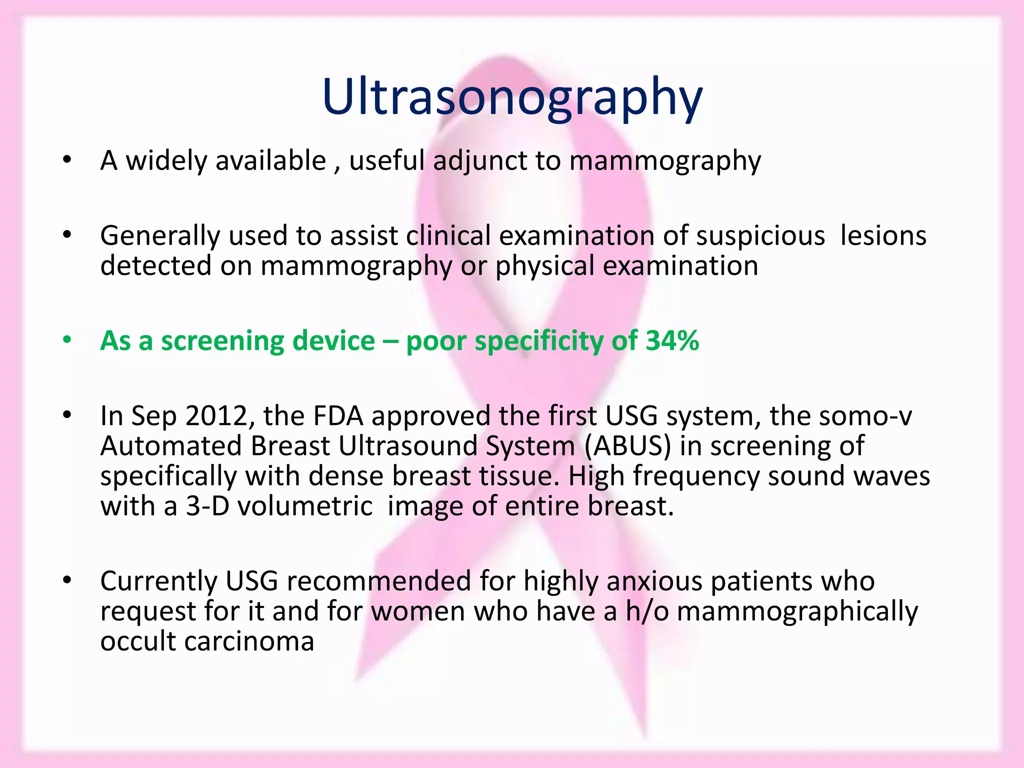 Breast cancer screening | PPTX