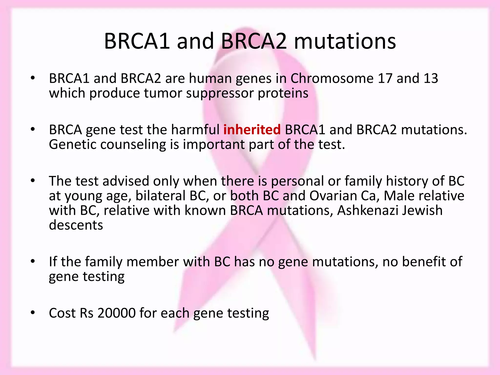Breast cancer screening | PPTX