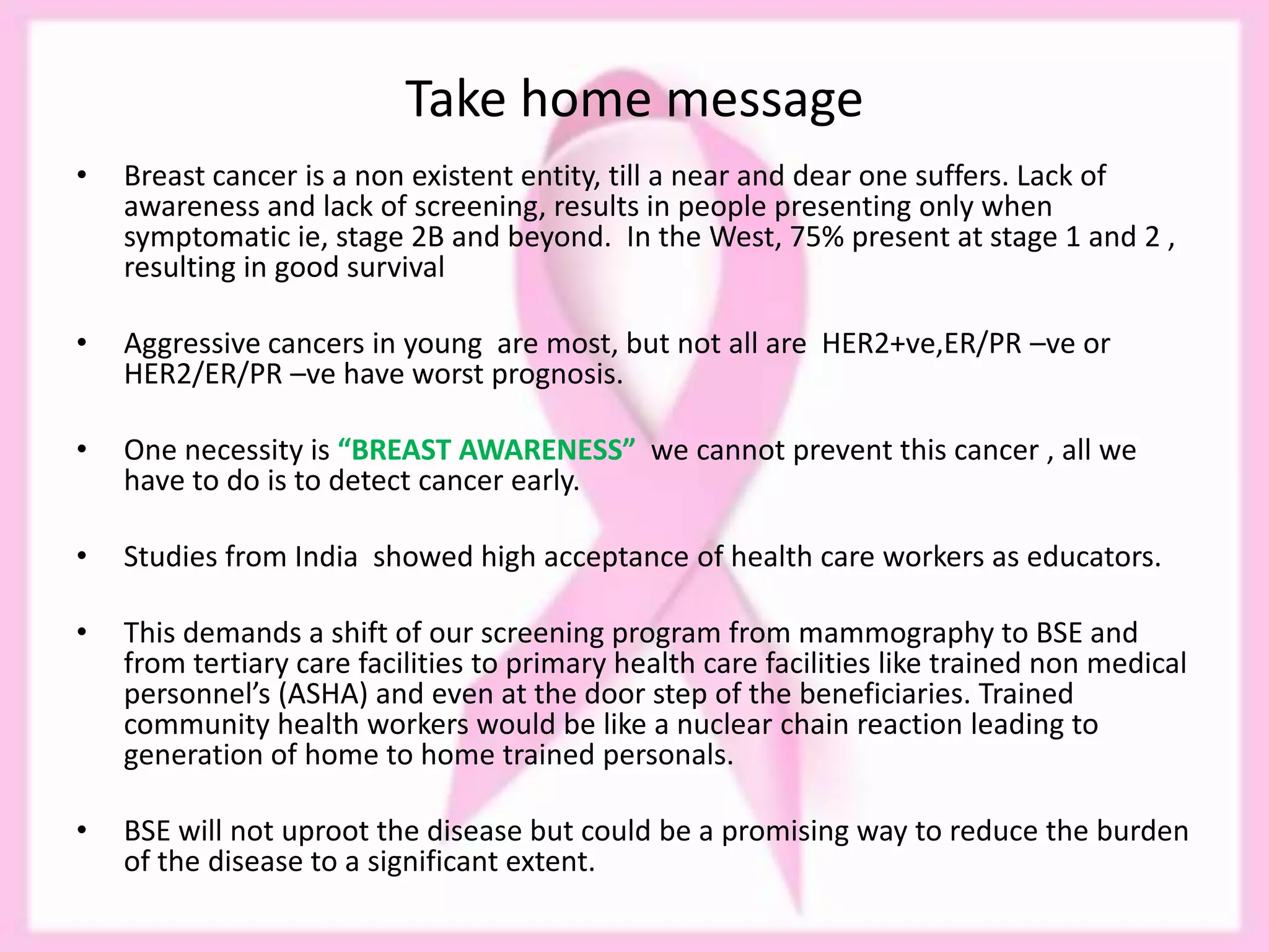 Breast cancer screening | PPTX