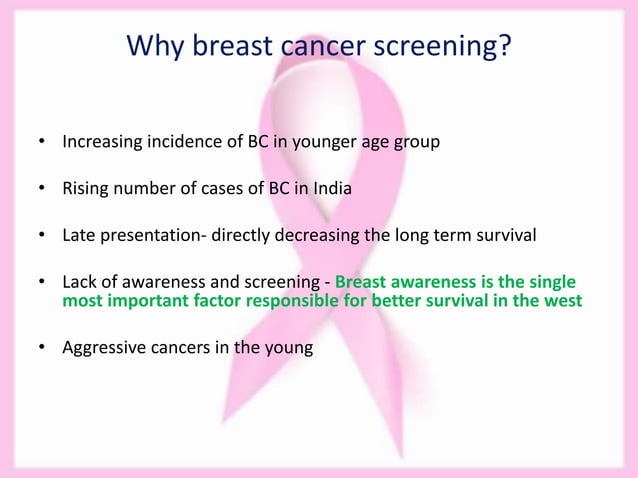 Breast cancer screening | PPTX