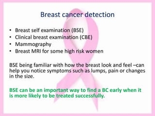Breast cancer screening | PPTX
