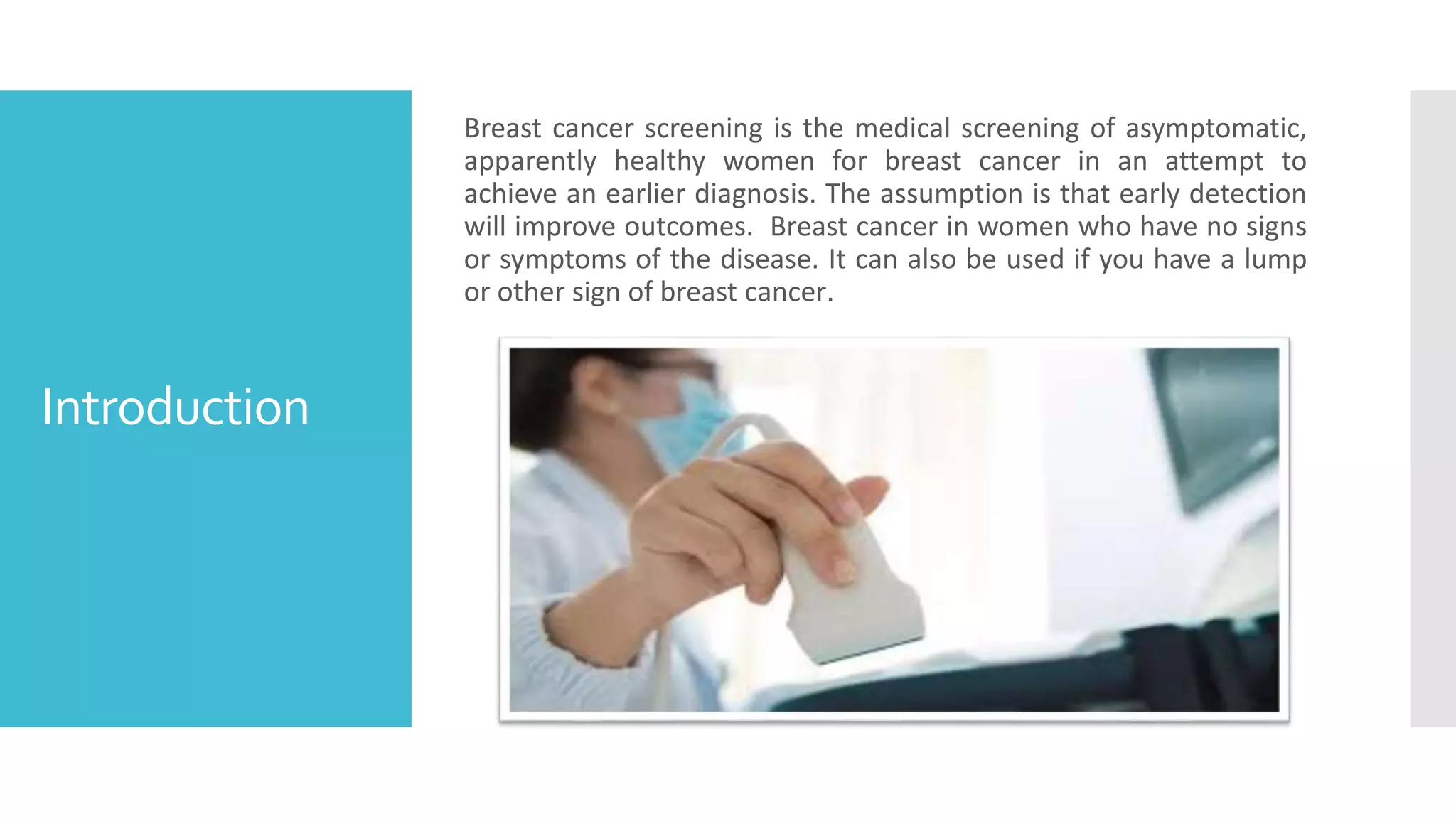 Breast cancer screening | PPTX
