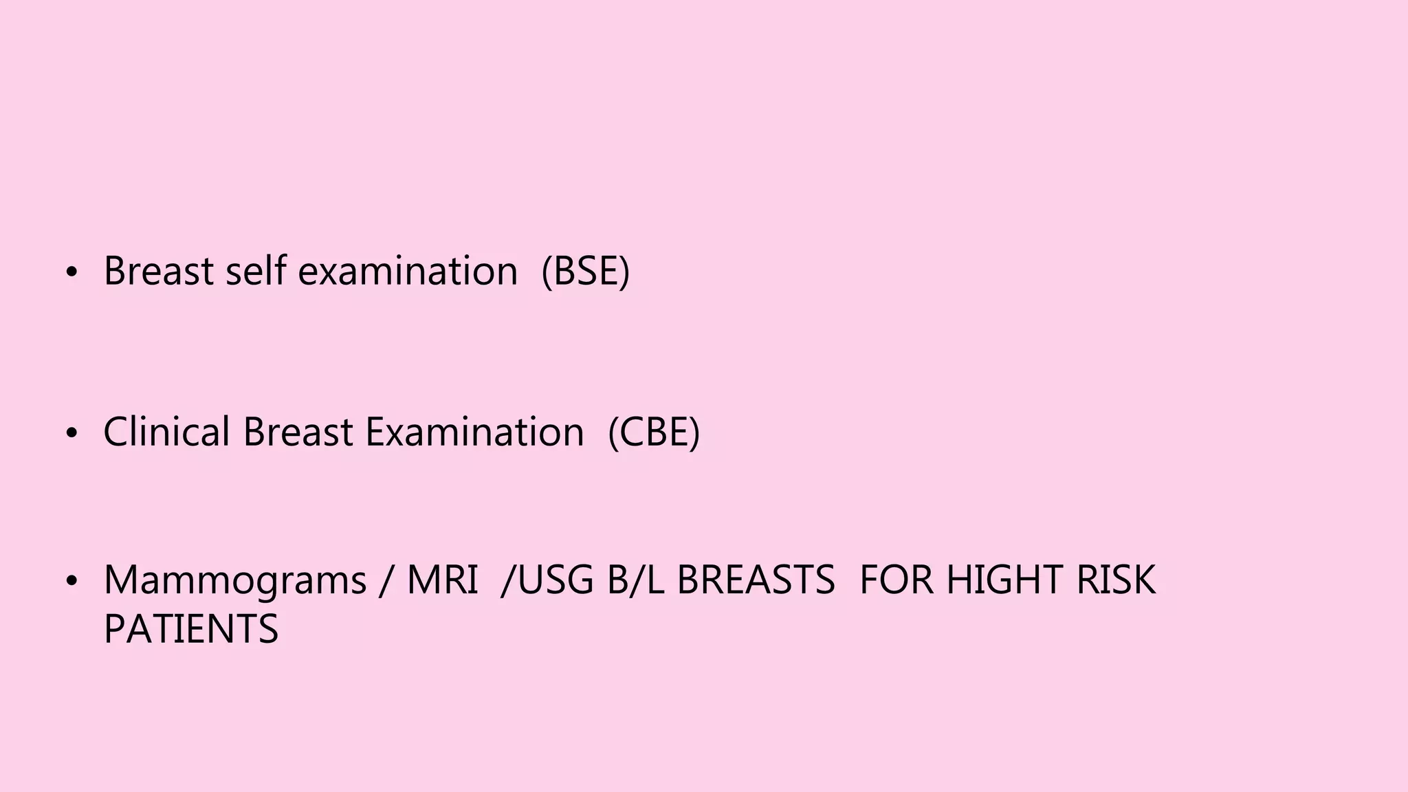 Breast cancer screening and prevention | PPTX