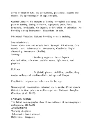 Breast Cancer SOAP noteName Sharon BroomDate Januar | DOCX