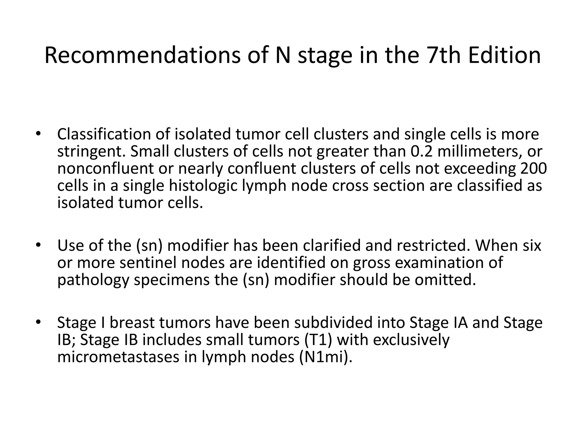 Breast cancer staging | PPTX