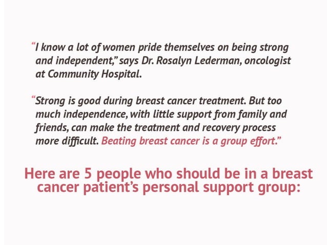 Breast cancer support slide show | PPT