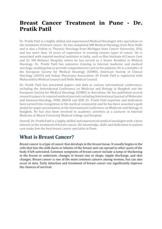 Breast Cancer Treatment in Pune - Dr Pratik Patil.pdf