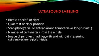 EARLY STAGE breast cancer-ultrasound breast | PPT