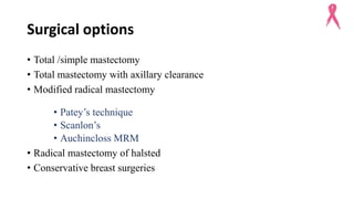 Breast carcinoma Management | PPTX