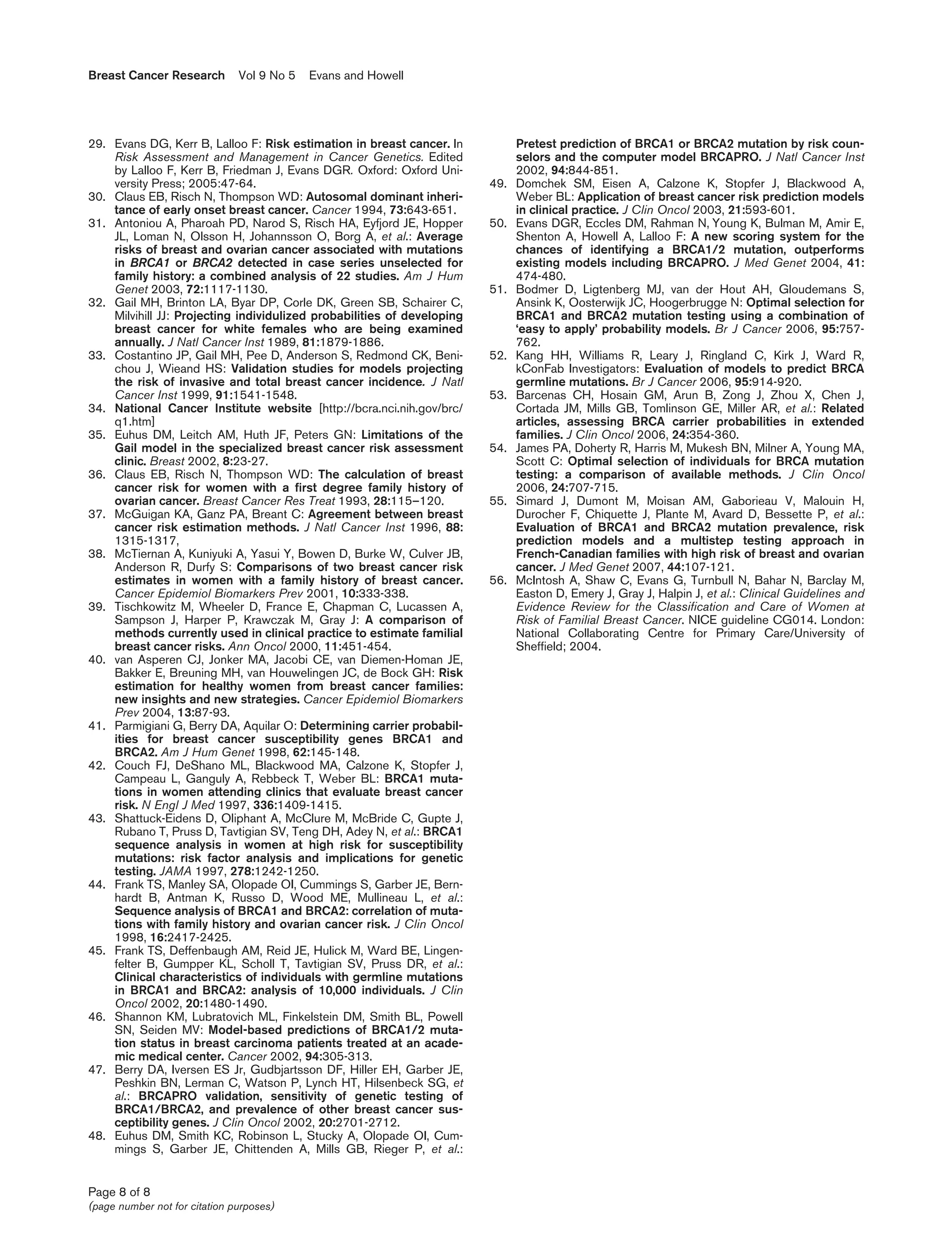 Breast ca risk | PDF