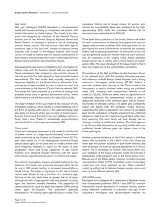 Breast ca risk | PDF | Cancer | Diseases and Conditions