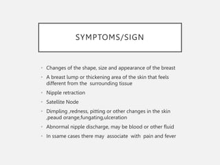 BREAST CA SCREENING for beginners newers | PPTX