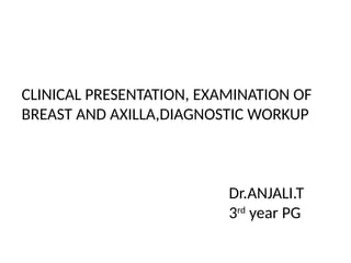 Comprehensive Clinical Presentation and Diagnostic Approach to Breast ...