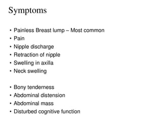 Comprehensive Clinical Presentation and Diagnostic Approach to Breast ...