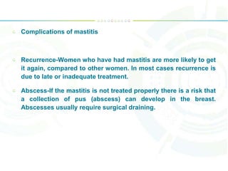 Breast complications | PPTX | Pregnancy | Reproductive Health