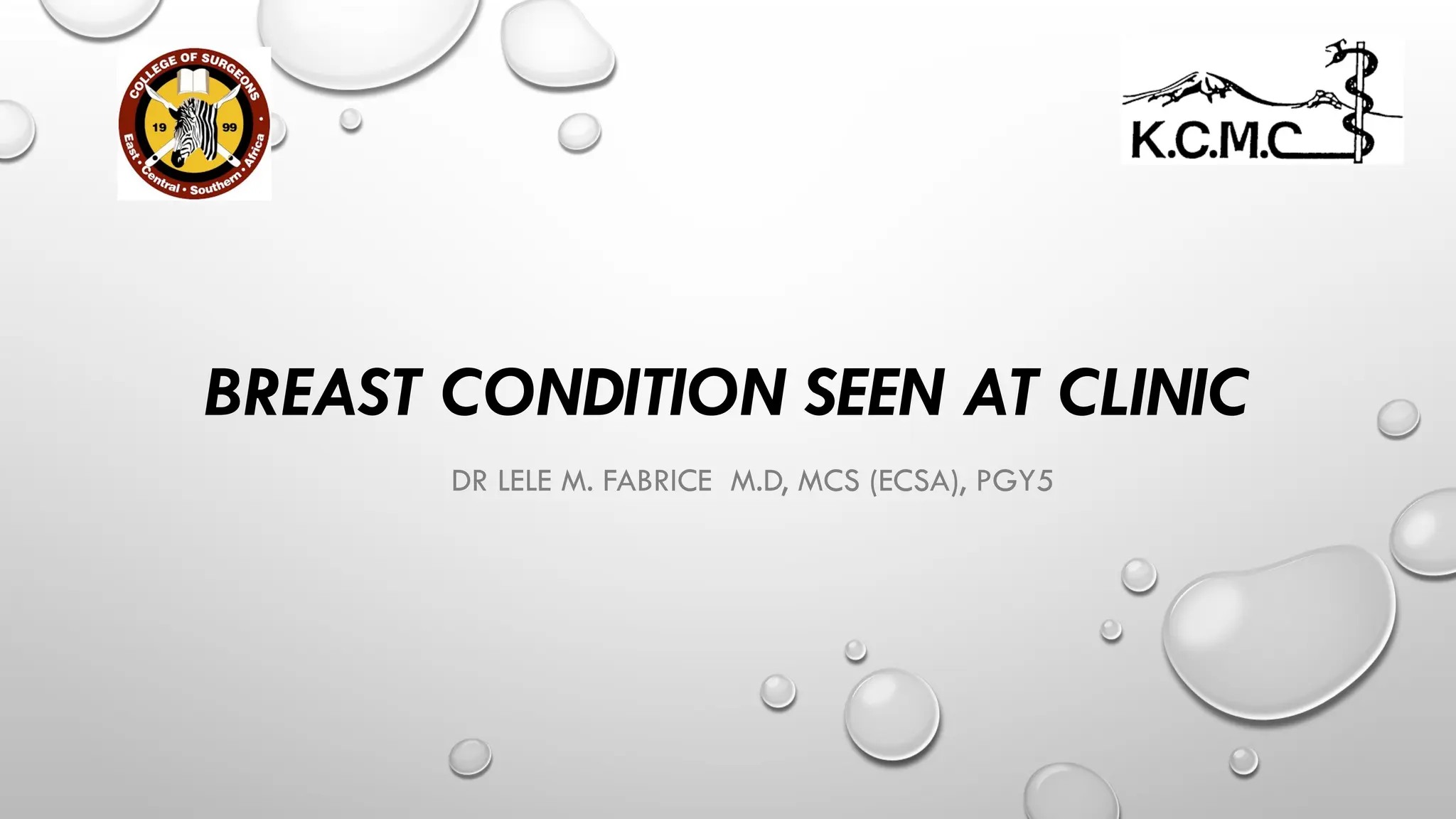 Breasts conditions seen our clinics.pptx