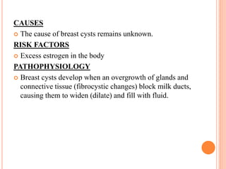 Breast cysts | PPTX | Menopause | Endocrine and Metabolic Diseases