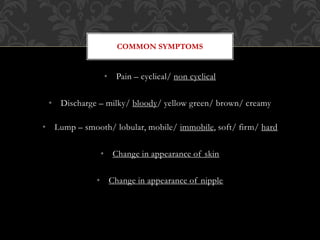 Breast disease | PPTX