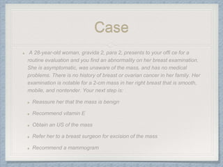 Breast diseases - Dr. Julius King Kwedhi | PPT | Free Download