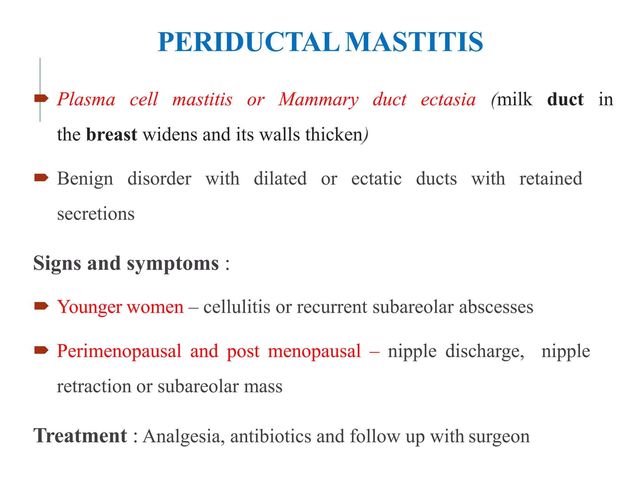 Breast disorders | PPTX
