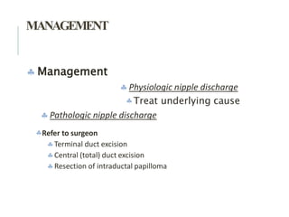 Breast disorders | PPTX