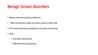 Breast disorders | PPTX