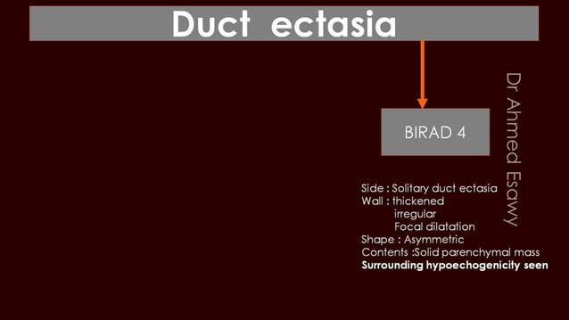 Breast duct ectasia us mammogram mri | PPTX