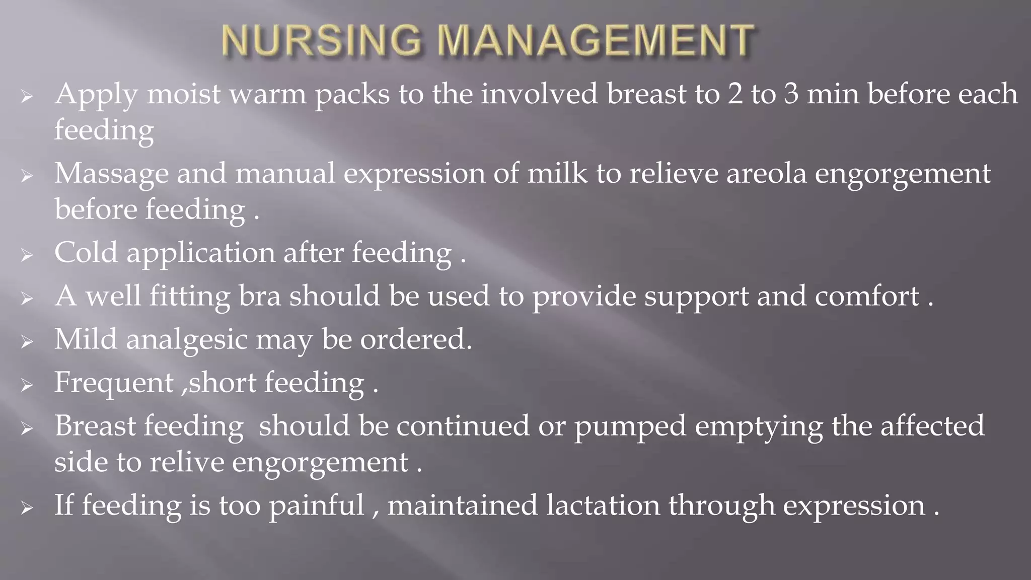 $ Breast engorgement $ | PPTX