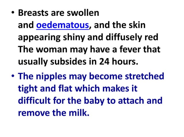 breast engorgement.pptx | Free Download