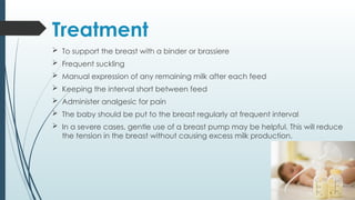BREAST ENGORGEMENT.pptx definition types treatment prevention | PPTX