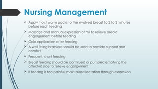 BREAST ENGORGEMENT.pptx definition types treatment prevention | PPTX